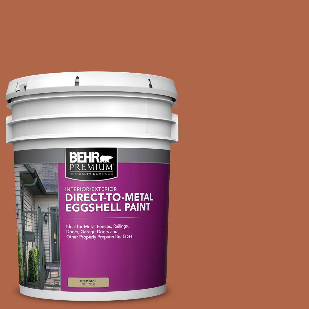 BEHR PREMIUM 5 gal. #M200-7 Rusty Gate Eggshell Direct to Metal ...