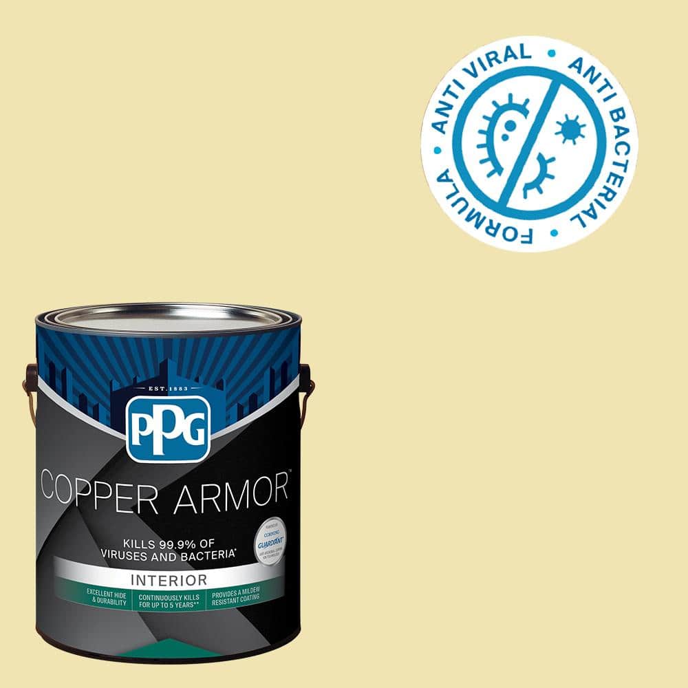 COPPER ARMOR 1 gal. PPG1108-3 Butter Cookie Semi-Gloss Antiviral and ...