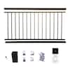 Aria Railing 36 in. x 91.31 in. Bronze Powder Coated Aluminum ...