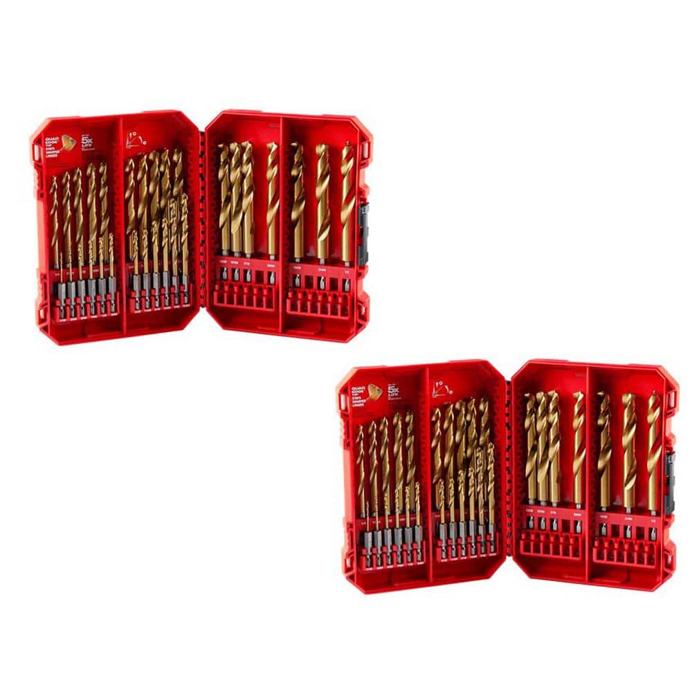 Milwaukee SHOCKWAVE Impact Duty Titanium Drill Bit Set (29-Piece ...