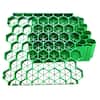Techno Earth 19.7 in. x 19.7 in. x 1.9 in. Green Permeable Plastic ...