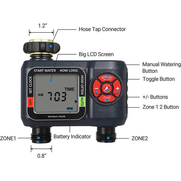 Automatic Water Timers For Hoses Hose End Watering Timer & Controller