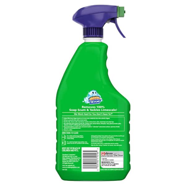 Scrubbing Bubbles 32 oz. Rainshower Scent Bathroom Cleaner Mega Shower ...