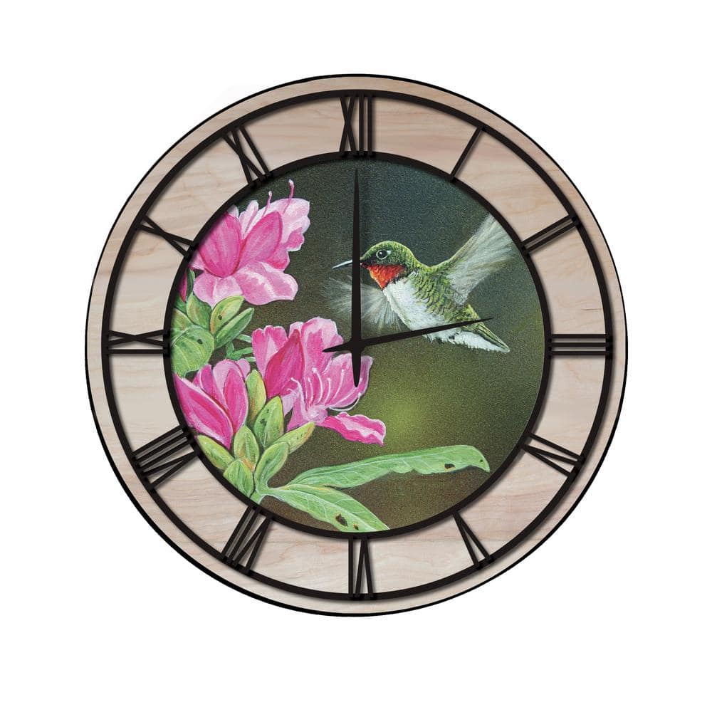 "Opening Day Hummingbird" Woodgrain Accent and Black Numbers Imaged ...