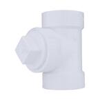 Charlotte Pipe 3 in. PVC DWV Cleanout Tee with Plug Fitting PVC 00444X ...