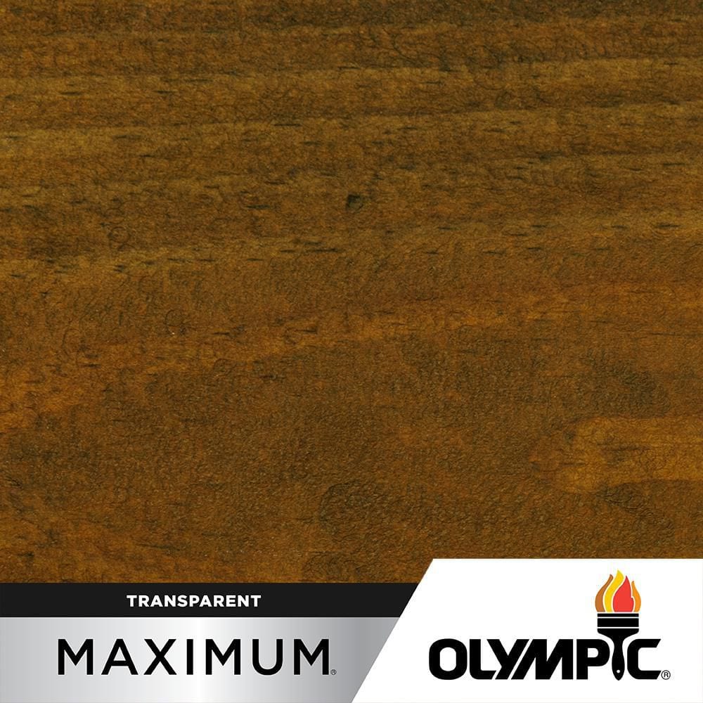 Olympic Maximum 1 gal. Canyon Brown Transparent Exterior Stain and ...