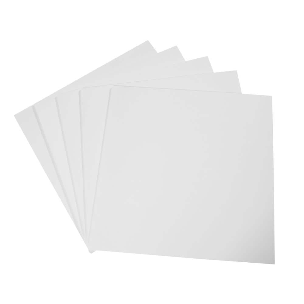 Wellco 12 in. x 24 in. x 0.12 in.(3mm) PVC Waterproof Foam Sheet White ...