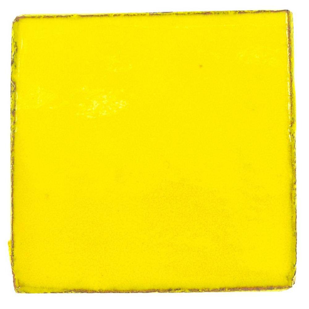 Ivy Hill Tile Orion Yellow 3.93 in. x 0.39 in. Glazed Terracotta Clay ...