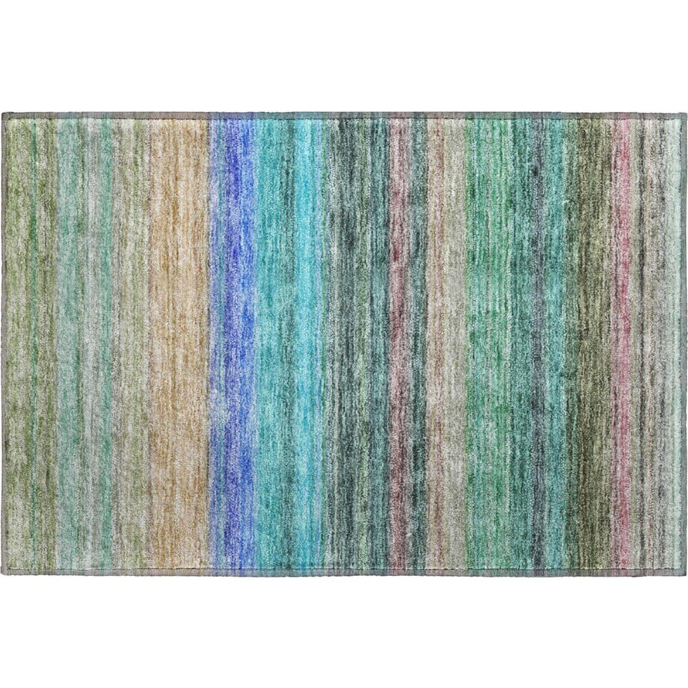 Addison Rugs Mayfield Premium Machine Washable Abstract AMF979 Sage 1 ...