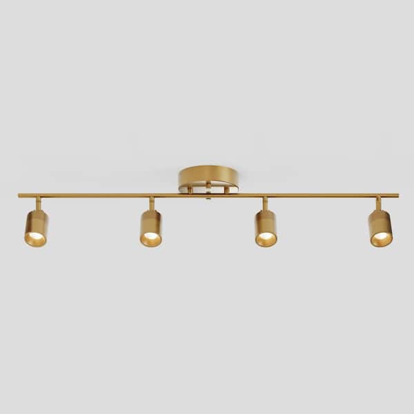 Vidalite Shura Antique Brass Integrated LED Fixed Track Light ...