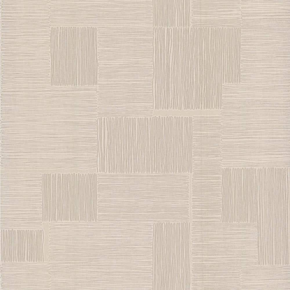 York Wallcoverings Beige Contour Metallic Non-Pasted Non-Woven Paper ...