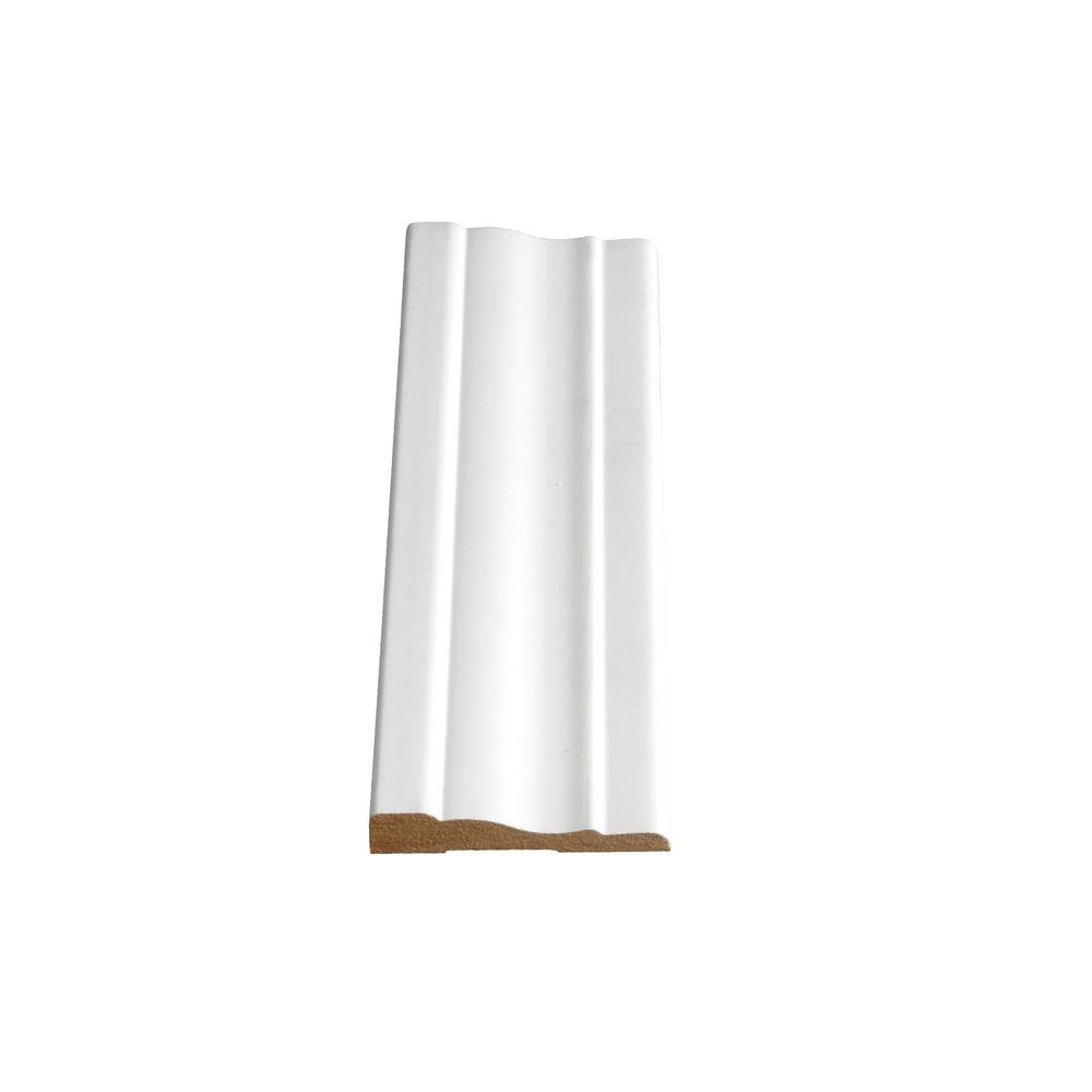 Alexandria Moulding 3/8 in. D x 2-1/4 in. W x 84 in. L MDF Primed ...