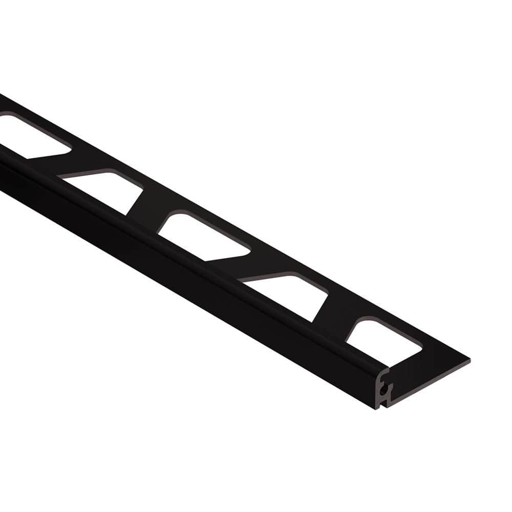 Schluter Jolly Bright Black Anodized Aluminum. 25 in. x 98.5 in. Metal ...