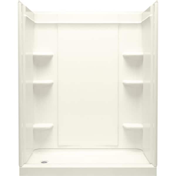 STERLING PLUMBING Medley 60 in. W x 30 in. H Shower Stall with Aging in ...