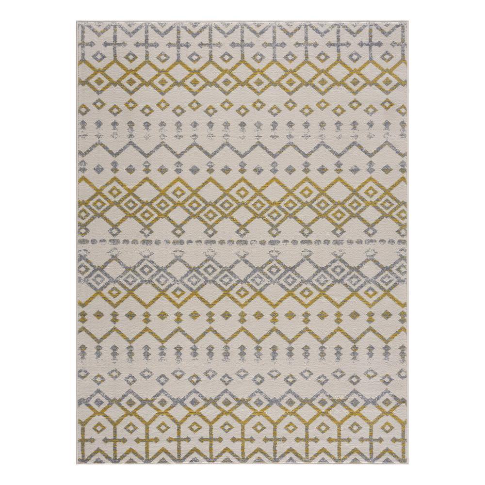 Beverly Rug 8 X 10 Cream Yellow Laguna Boho Moroccan Indoor Area Rug HD ...