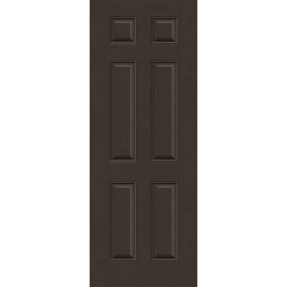 Steves & Sons Regency 36 in. x 96 in. Universal Handing 6 Panel Hickory ...