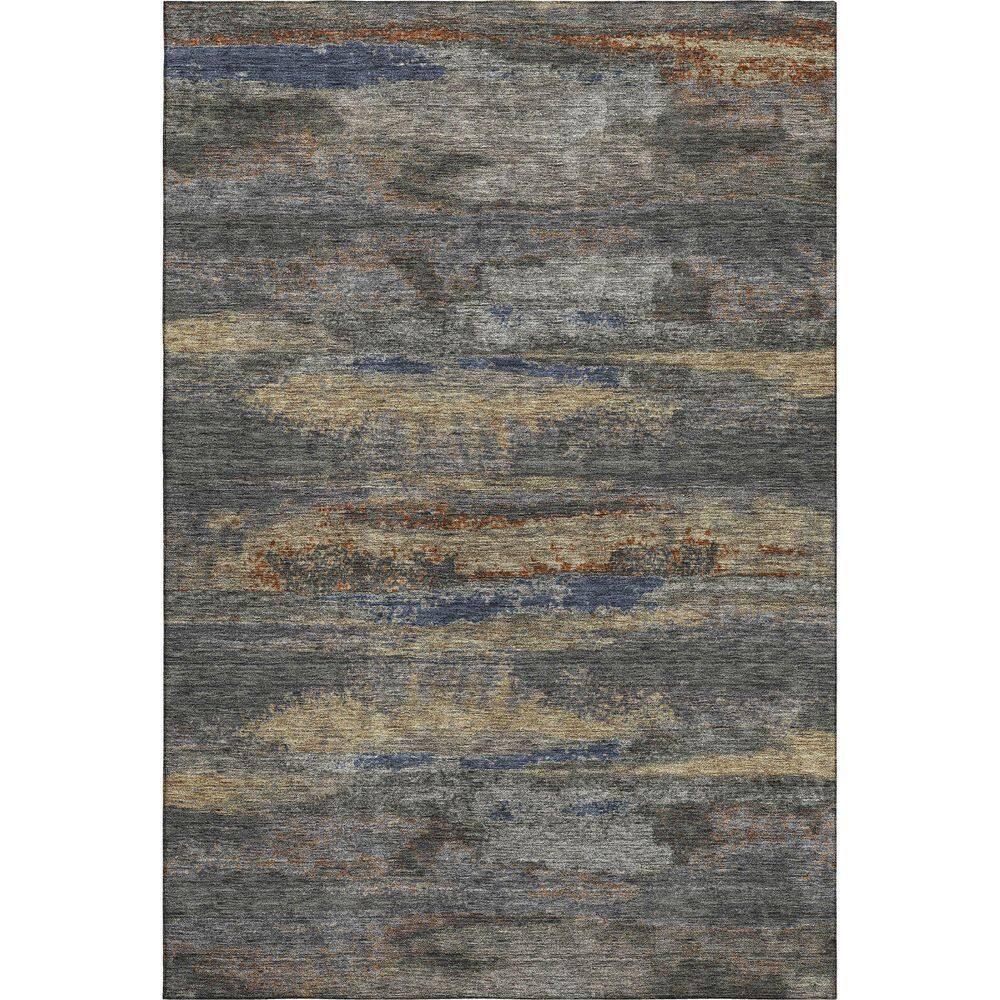 Addison Rugs Mayfield Premium Machine Washable Abstract AMF942 Graphite ...