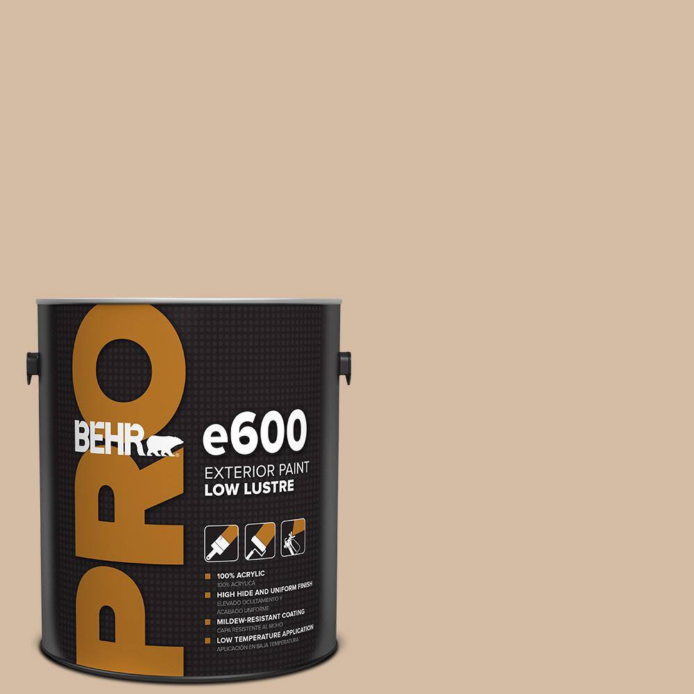 BEHR PRO 1 gal. #PWL-86 Nutty Beige Low Luster Exterior Paint PR62001 ...