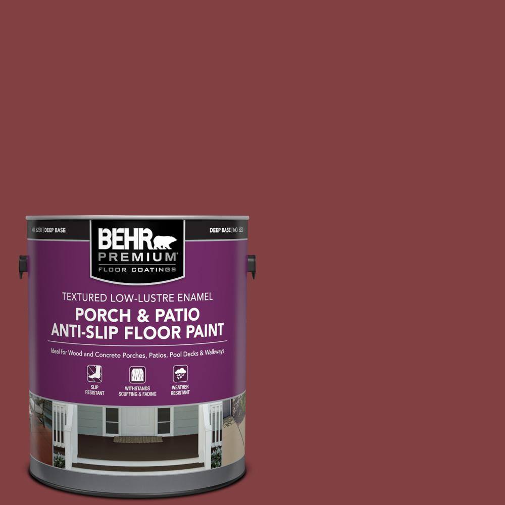 BEHR PREMIUM 1 gal. #S-H-130 Red Red Wine Textured Low-Lustre Enamel ...