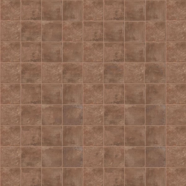 Jeffrey Court Plaza Terrra Cotta Cream 6 in. x 6 in. Matte Porcelain ...