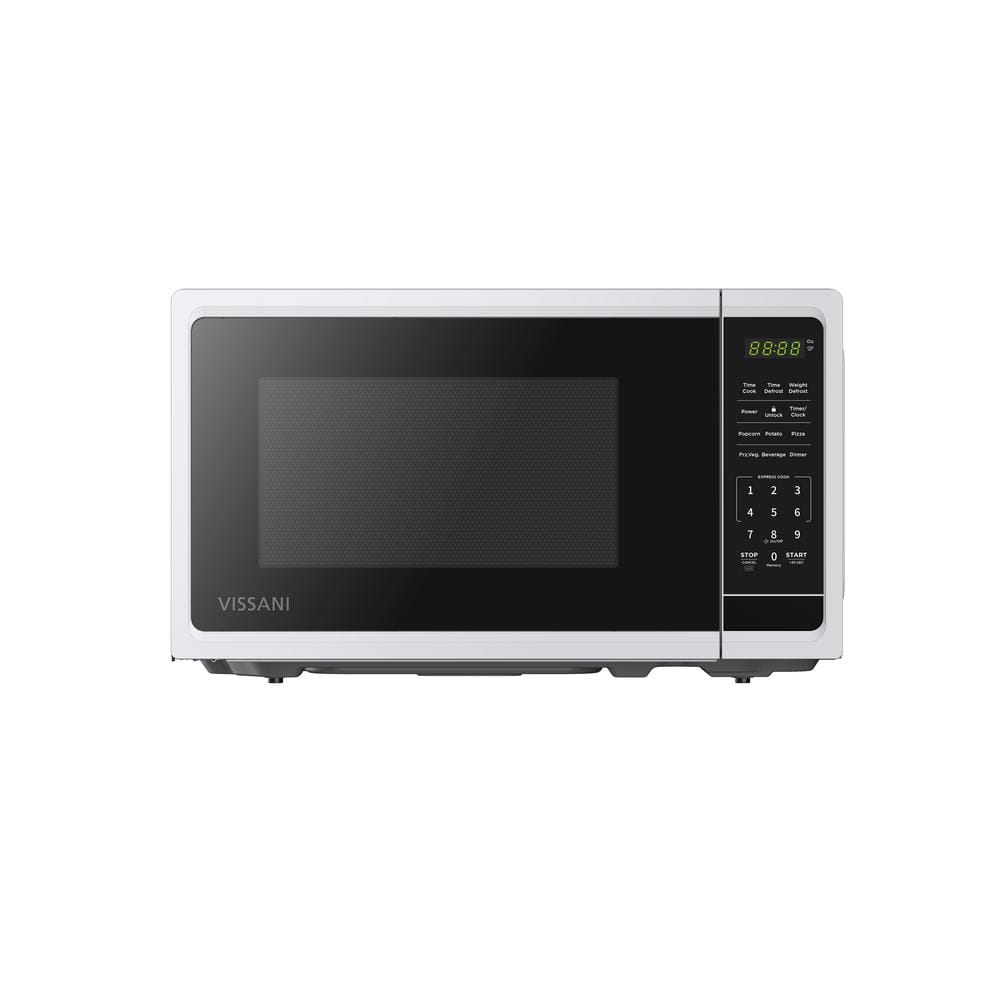 Vissani 0.7 cu. ft. 700-Watt Countertop Microwave in White EM720C2KHWCL - The Home Depot