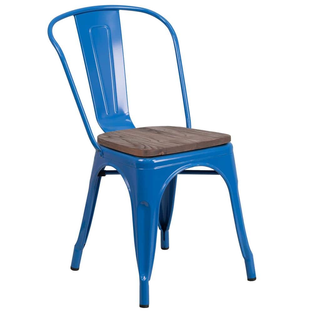 Carnegy Avenue Blue Side Chair CGA-CH-249895-BL-HD - The Home Depot