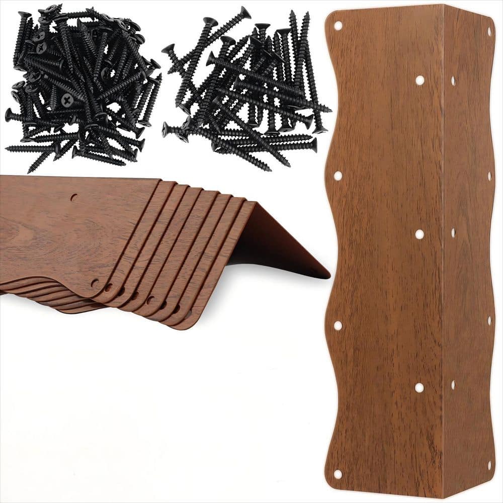 OGETFUUR 11 in. x 3 in. x 3 in. Heavy Duty Metal Corner Brackets, L ...