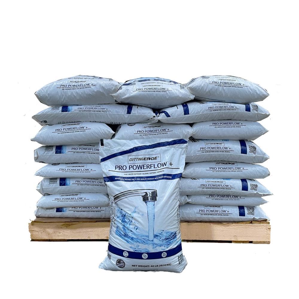 Cutting Edge Pallet (40lb) 3-in-1 Water Softener Salt Crystals Pro ...