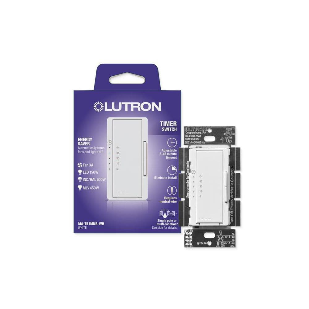 Reviews for Lutron Maestro Indoor Countdown Timer Switch, 3A Fan/150W ...