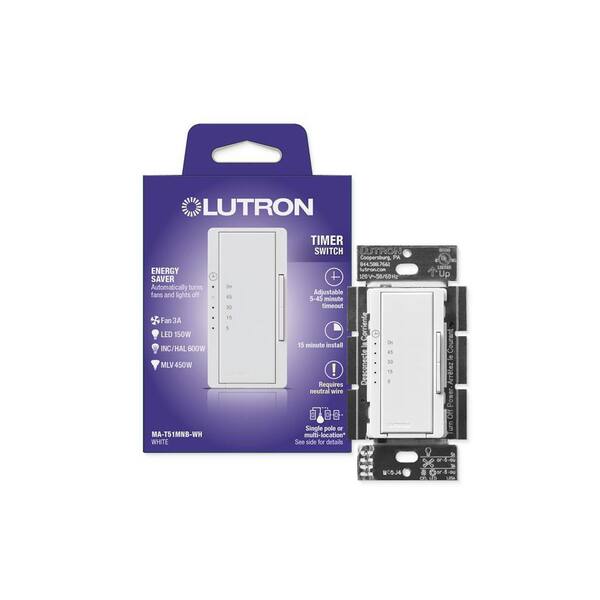 Reviews for Lutron Maestro Indoor Countdown Timer Switch, 3A Fan/150W ...