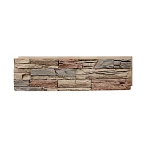 GenStone 42 in. x 12 in. Stacked Stone Northern Slate Faux Stone Siding ...