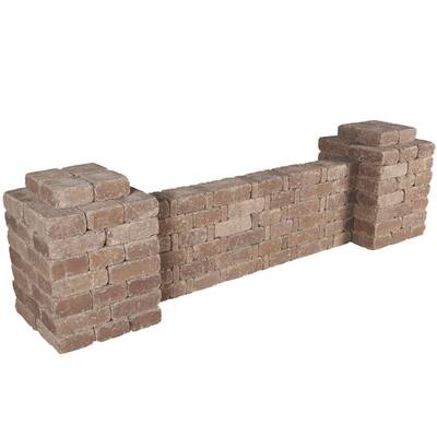 Pavestone RumbleStone Large 3.5 in. x 10.5 in. x 7 in. Cafe Concrete ...