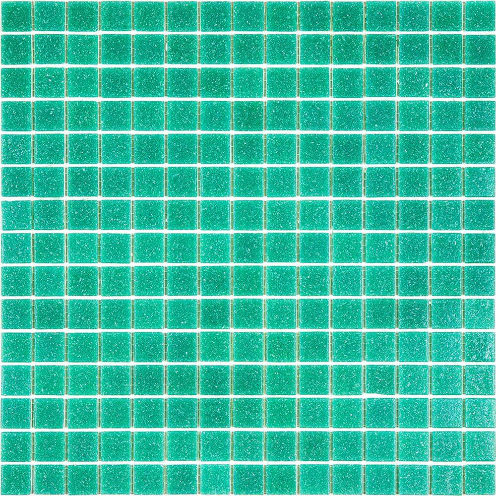 Apollo Tile Dune Glossy Jade Green 12 in. x 12 in. Glass Mosaic Wall ...