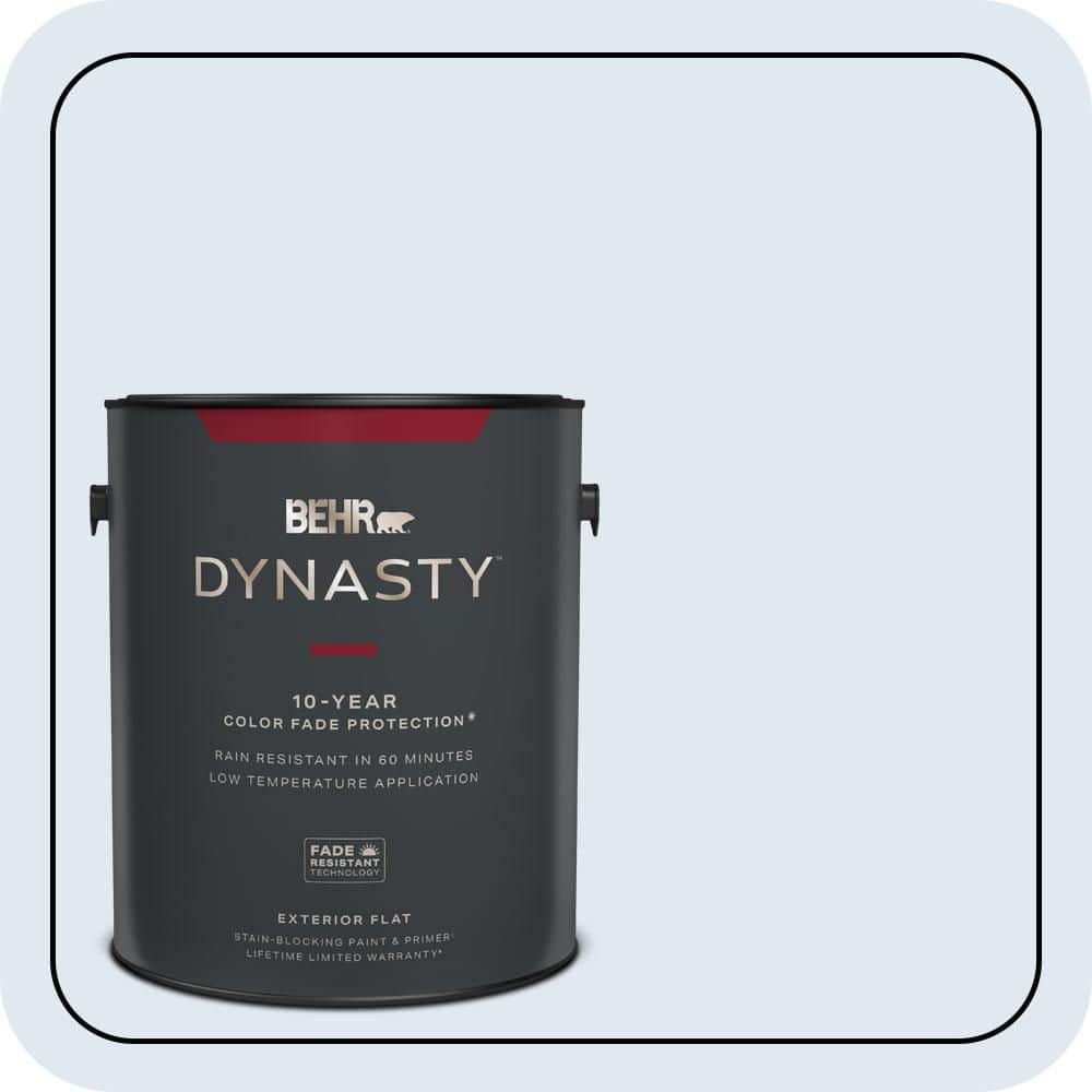 BEHR DYNASTY 1 gal. #M540-1 Bellflower Blue Flat Exterior Stain ...