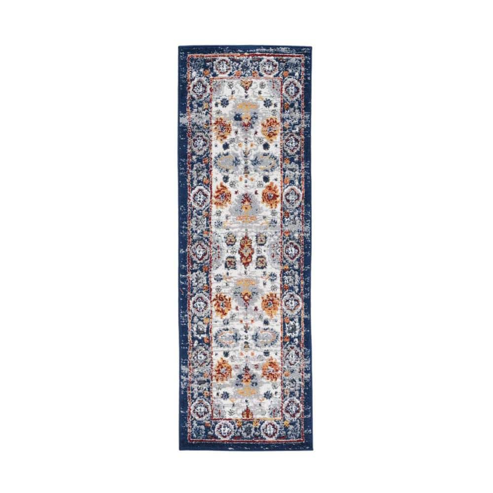Amer Rugs Ale x andria 2 ft. x 6 ft. Multi Floral Pattern Runner Rug ...