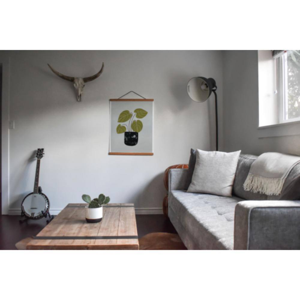 HomeRoots 10 in. Grey, Green, Black Contemporary Botanical Wall Art ...