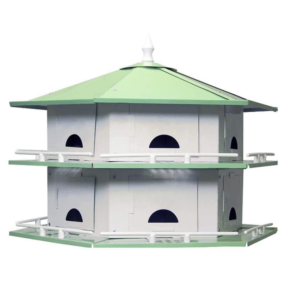 Heath 12-Room Starling Resistant Aluminum Purple Martin House AH-12SR ...