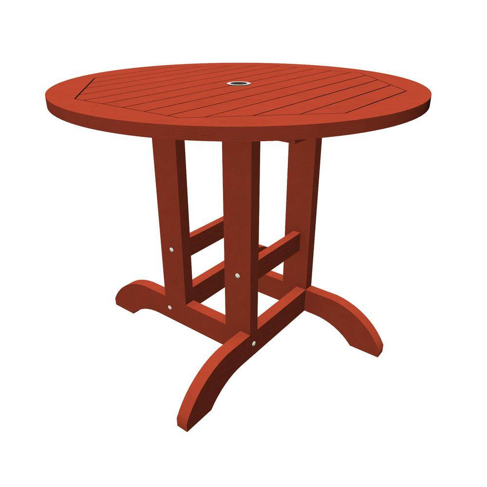 Highwood Round Dining Table AD-DRT36-RED - The Home Depot