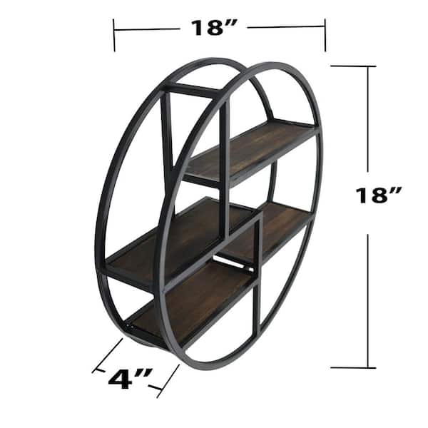 circle shelf black