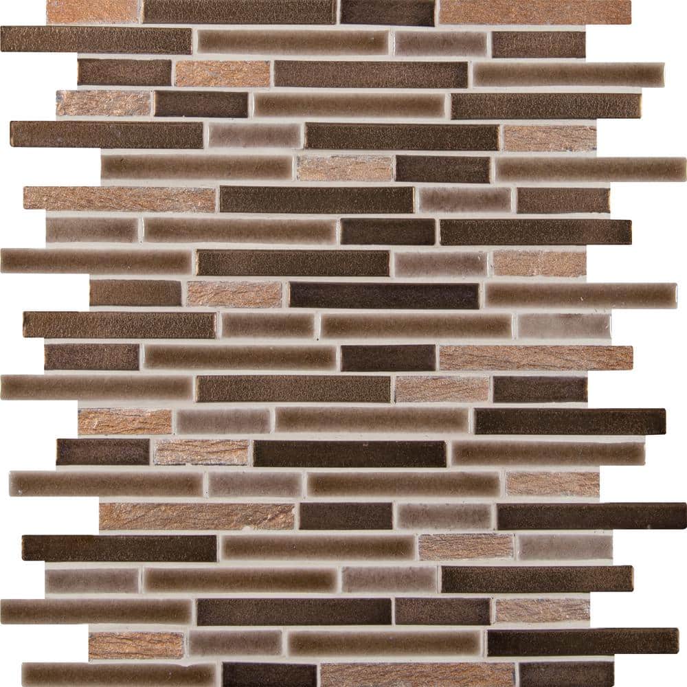 MSI Triton Interlocking 12 in. x 12 in. Mixed Porcelain Floor and Wall ...