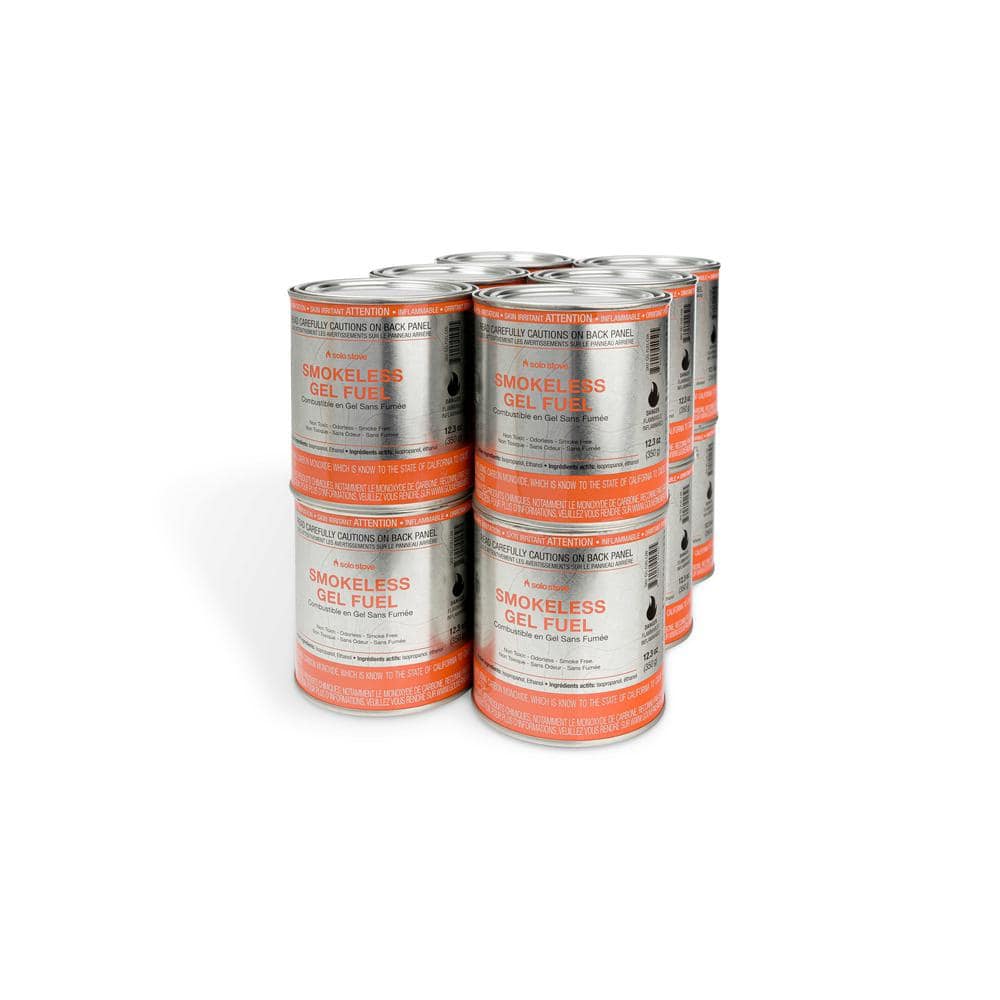 Solo Stove 13 oz. Can Pure Smokeless Gel Fuel-12 Pack SSPURE-12 - The ...