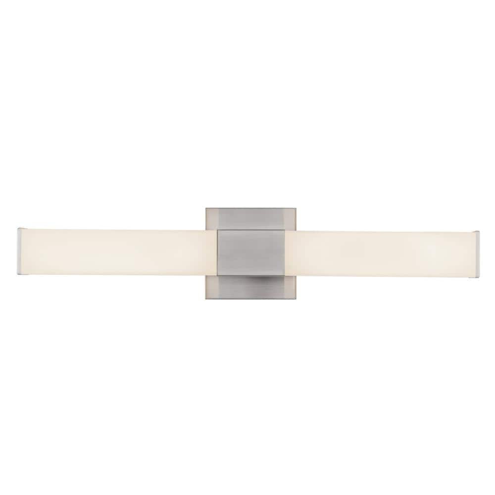 KUZCO VIBE Vivi 24-in Brushed NIckel dimmable LED Wall/Vanity Light ...