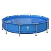 AVENLI 12 ft. Round 30 in. Outdoor Above Ground Swimming Metal Frame ...