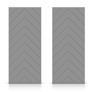 CALHOME 84 in. x 84 in. Hollow Core Light Gray Painted Composite MDF ...
