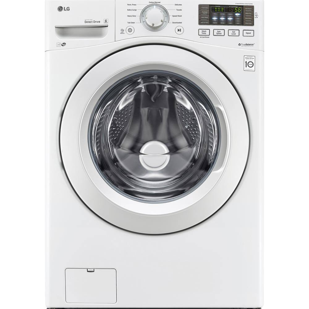 LG 4.3 cu. ft. High Efficiency Front Load Washer in White, ENERGY STAR ...