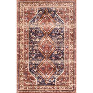 nuLOOM Tonita Tribal Pink 9 ft. x 12 ft. Area Rug KKCB22B-9012