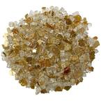 Margo Garden Products 1/2 in. 10 lb. Medium Gold Reflective Tempered Fire Glass DFG10-R06M - The ...
