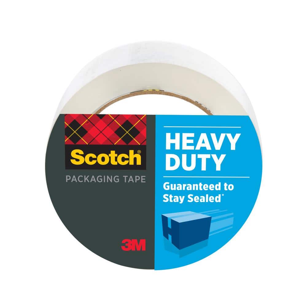 3M Scotch 1.88 in. x 54.6 yds. Heavy-Duty Clear Shipping Packaging Tape, 1 Roll 3850 - The Home ...
