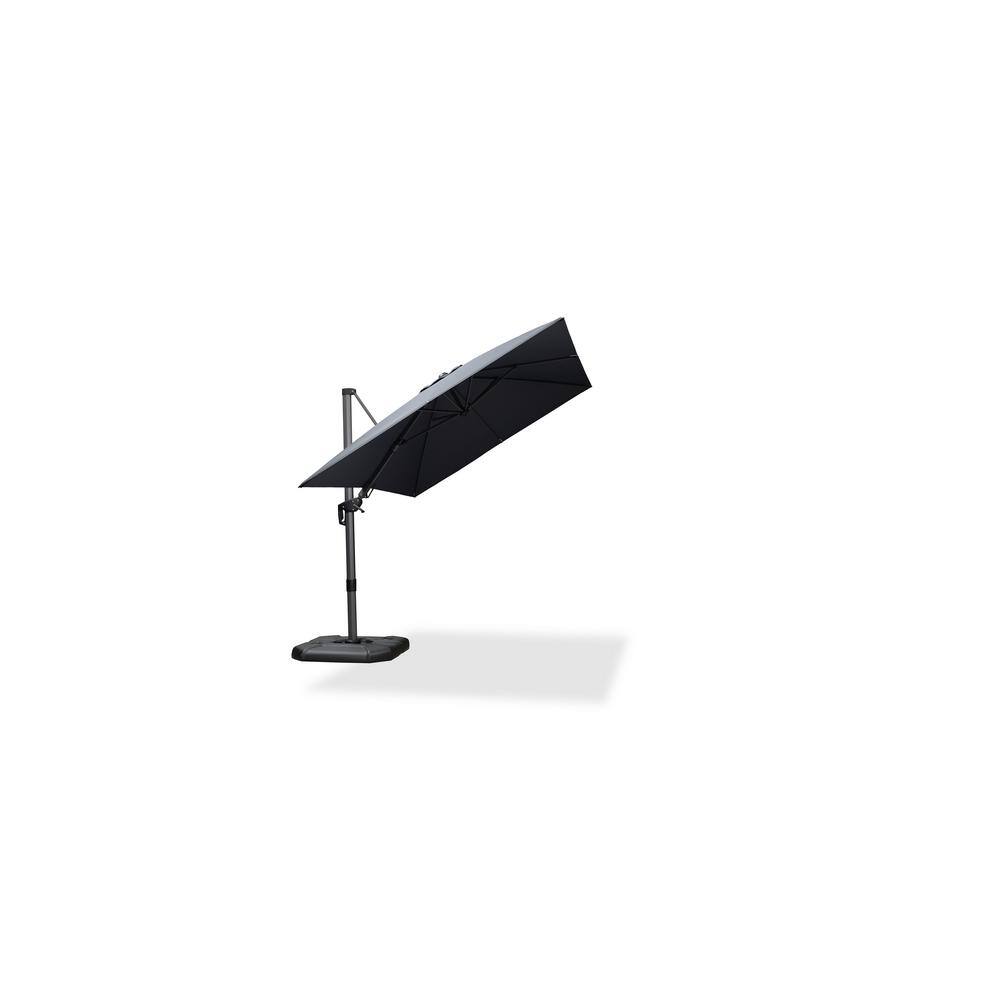 PURPLE LEAF 8 ft. x 11 ft. Cantilever Umbrella Swivel Aluminum Offset ...