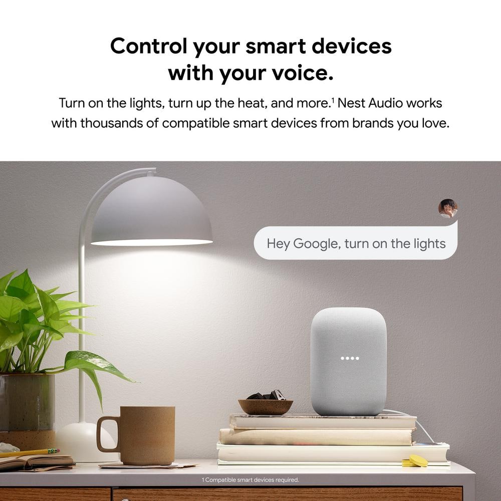 Buy Nest Audio - Smart Home Speaker with Google Assistant - Chalk ...